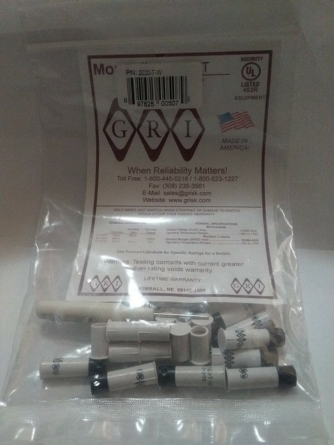 OPEN PACK OF 9 GRI 2020-T Recessed Door/Window Contact w/Screw ...