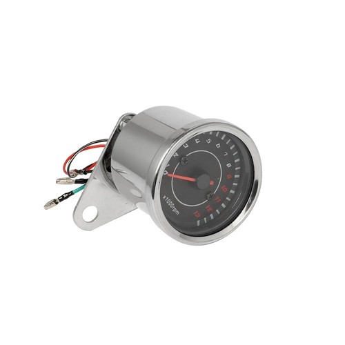 Universal Motorcycle Tachometer LED Screen DC 12V Meter Gauge 13k ...