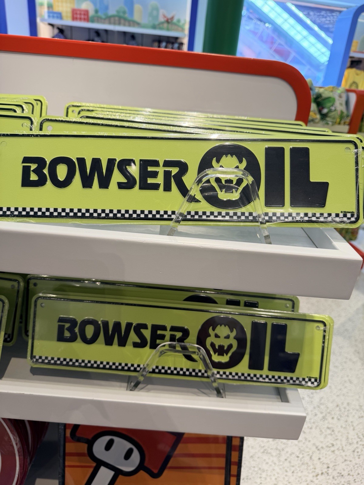 Universal Studios Super Nintendo World Mario Kart Bowser Oil Tin Sign ...