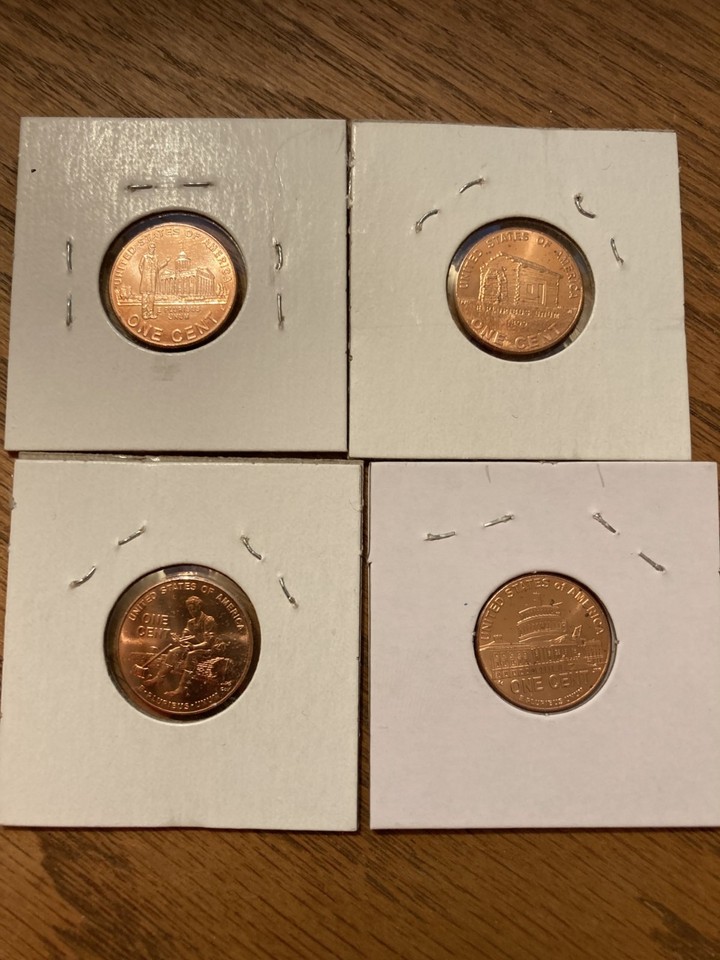 4 Coin Set Lincoln Bicentennial 2009 Penny from Mint Rolls ...