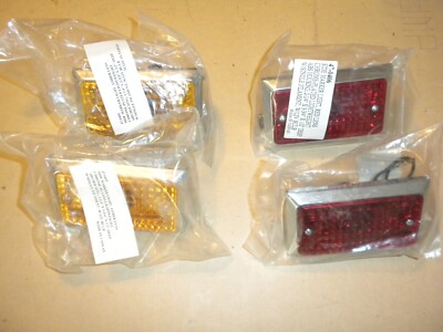 4 - Red and Yellow Side Marker Lights | eBay