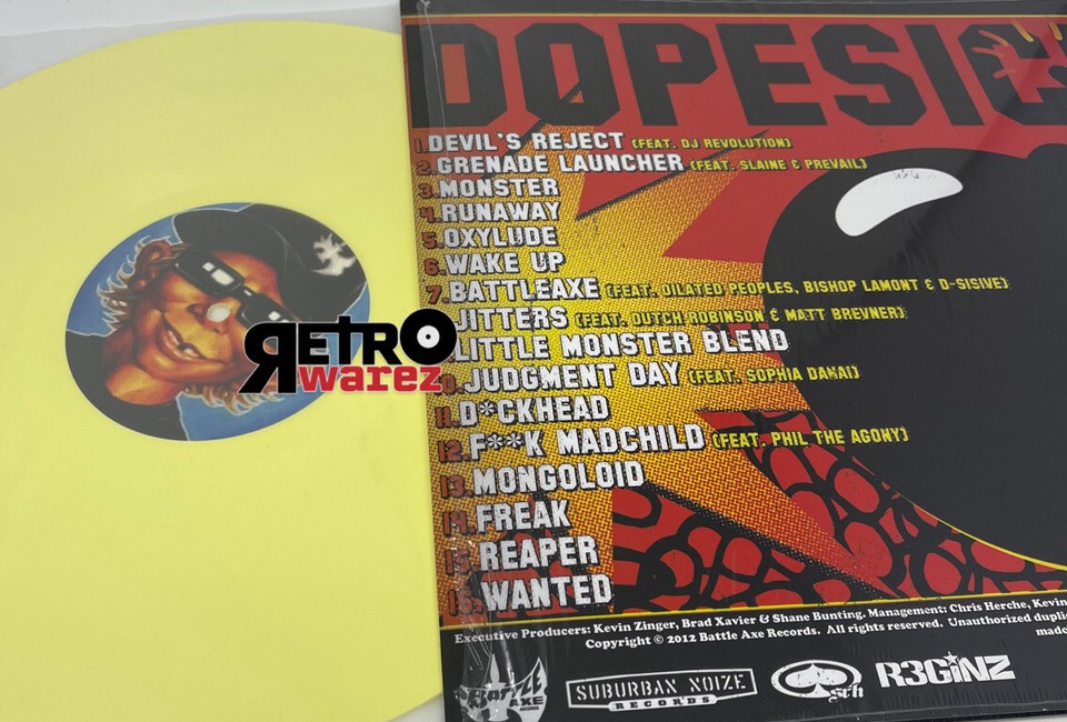 Madchild Dope Sick YELLOW Vinyl LP 12” Record swollen members slaine ...