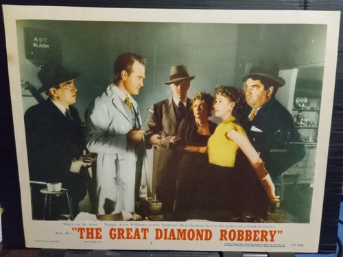 Lobby Card 1953 GREAT DIAMOND ROBBERY Red Skelton Cara Williams ...