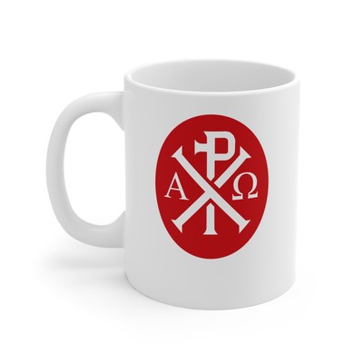 Christian Red Chi Rho Shield Symbol | eBay