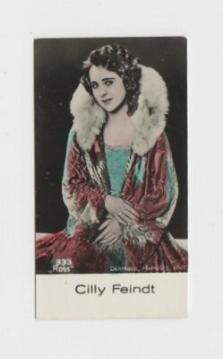 Cilly Feindt vintage 1932 De Beukelaer Film Stars SMALL Trading Card ...