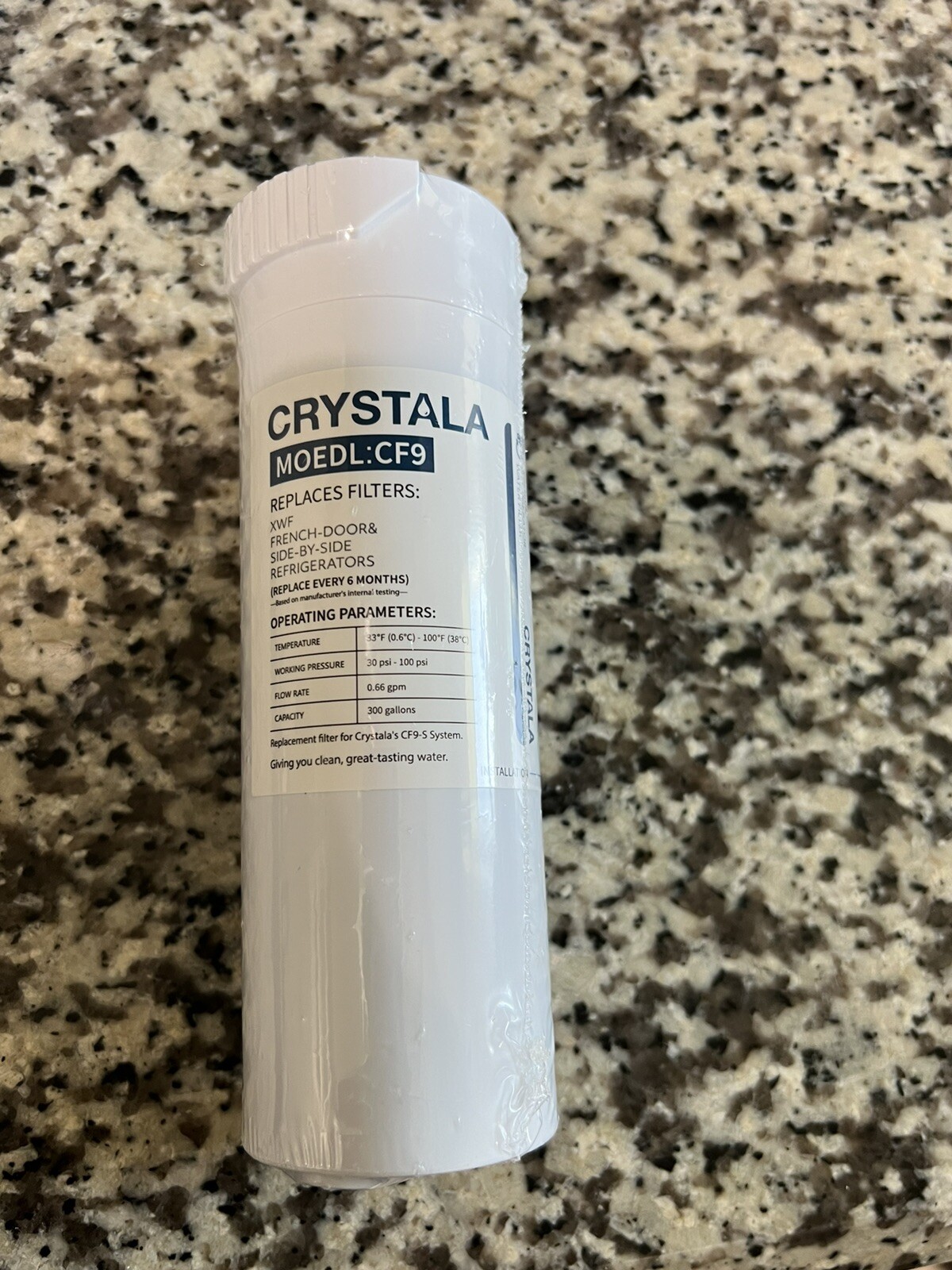 2 Pack Crystala CF9 refrigerator water filter replaces GE XWF/ New | eBay