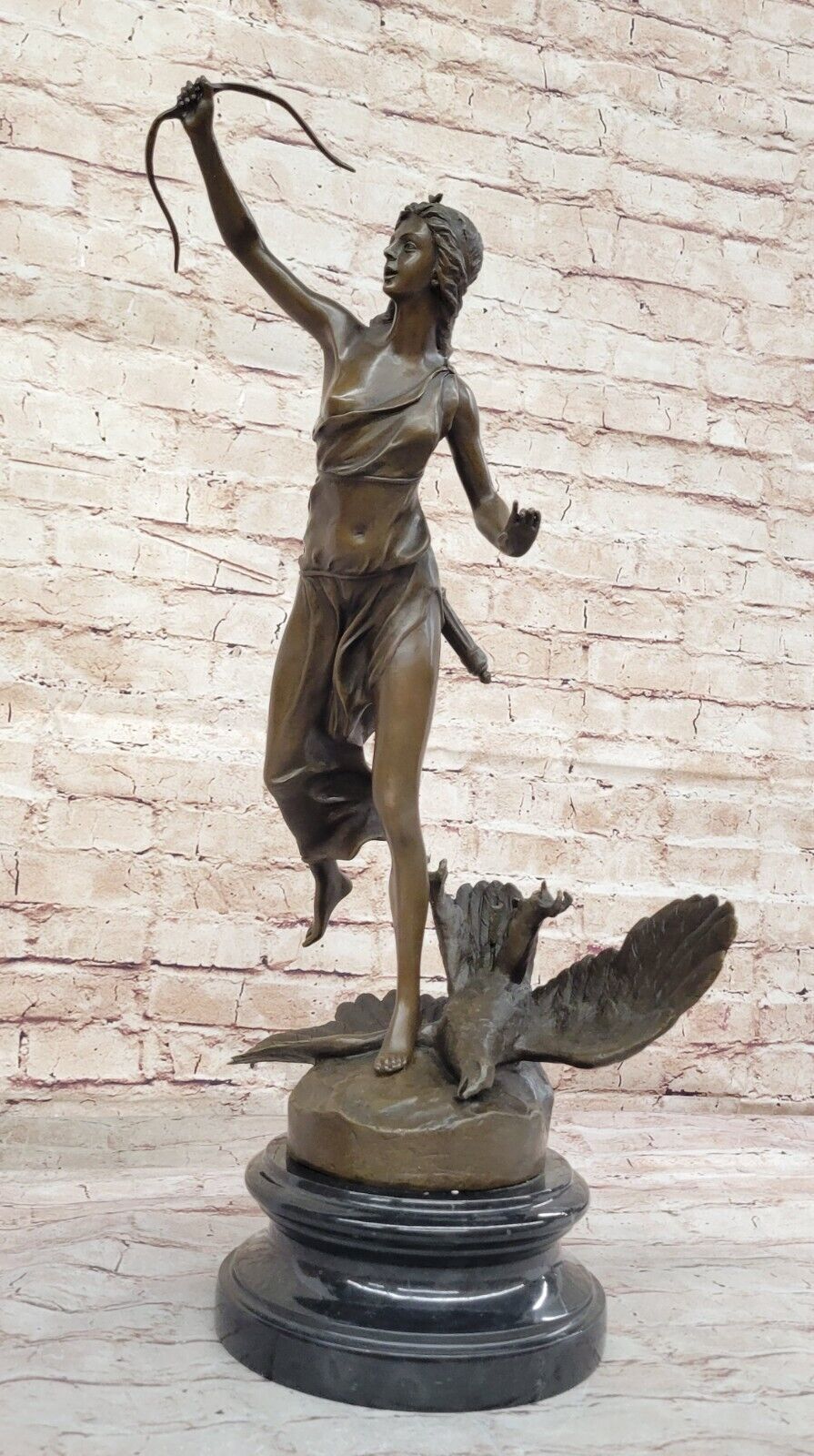 Fine Classic Art Diana The Huntress Bronze Statue Mythical Figure ...