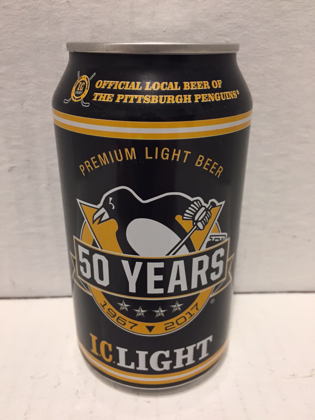 NHL PITTSBURGH PENGUINS 50 Years IC Light Beer Empty Collectable Can | eBay