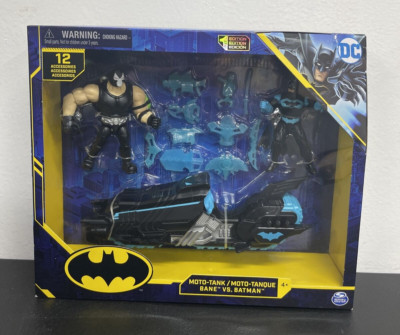 SPIN-MASTER DC MOTO-TANK BANE VS BATMAN 1st Edition W/ 12 Accessories ...