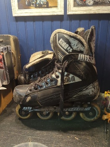 Mission AXIOM RS Inline Roller Hockey Skates Y-L CHASSIS Size 11.5 | eBay