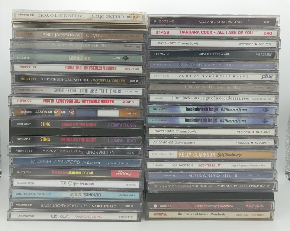 Large Lot Of 90s-00s Pop CDs (Qty: 38) Taylor Swift Beyonce Celine Dion ...