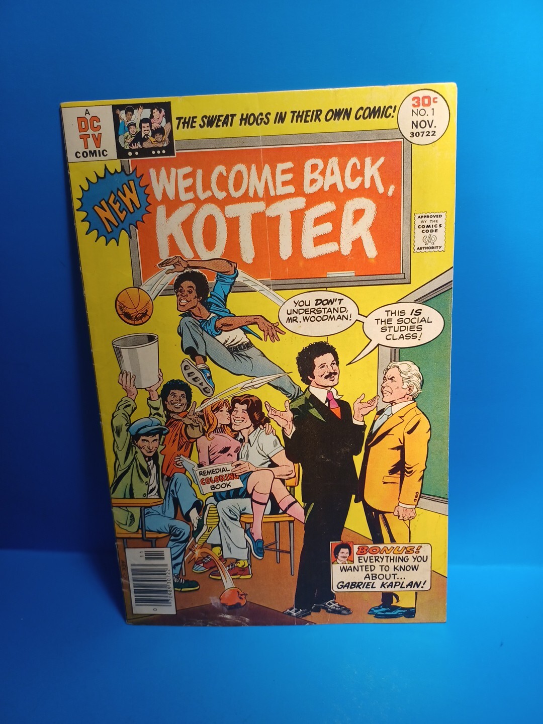 1976 WELCOME BACK KOTTER #1 Neal ADAMS ad Gabe KAPLAN John TRAVOLTA ...