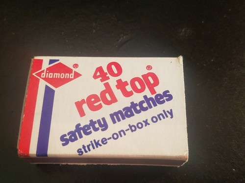 40 Red Top Diamond Safety Matches Box | eBay