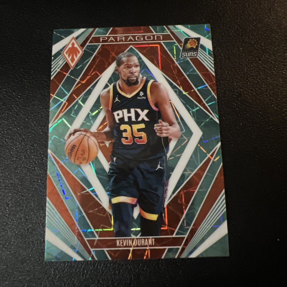 2023-24 Panini Phoenix Kevin Durant Paragon Teal Lazer #17 Suns | eBay