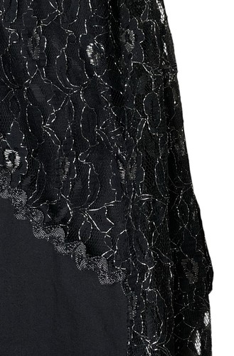 Vintage 1849 Authentic Ranchwear Lace Western Shirt Black Silver ...