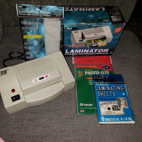 TDE Systems 4”x6” Laminator Perfect For ID’s Badges Pictures 32 ...
