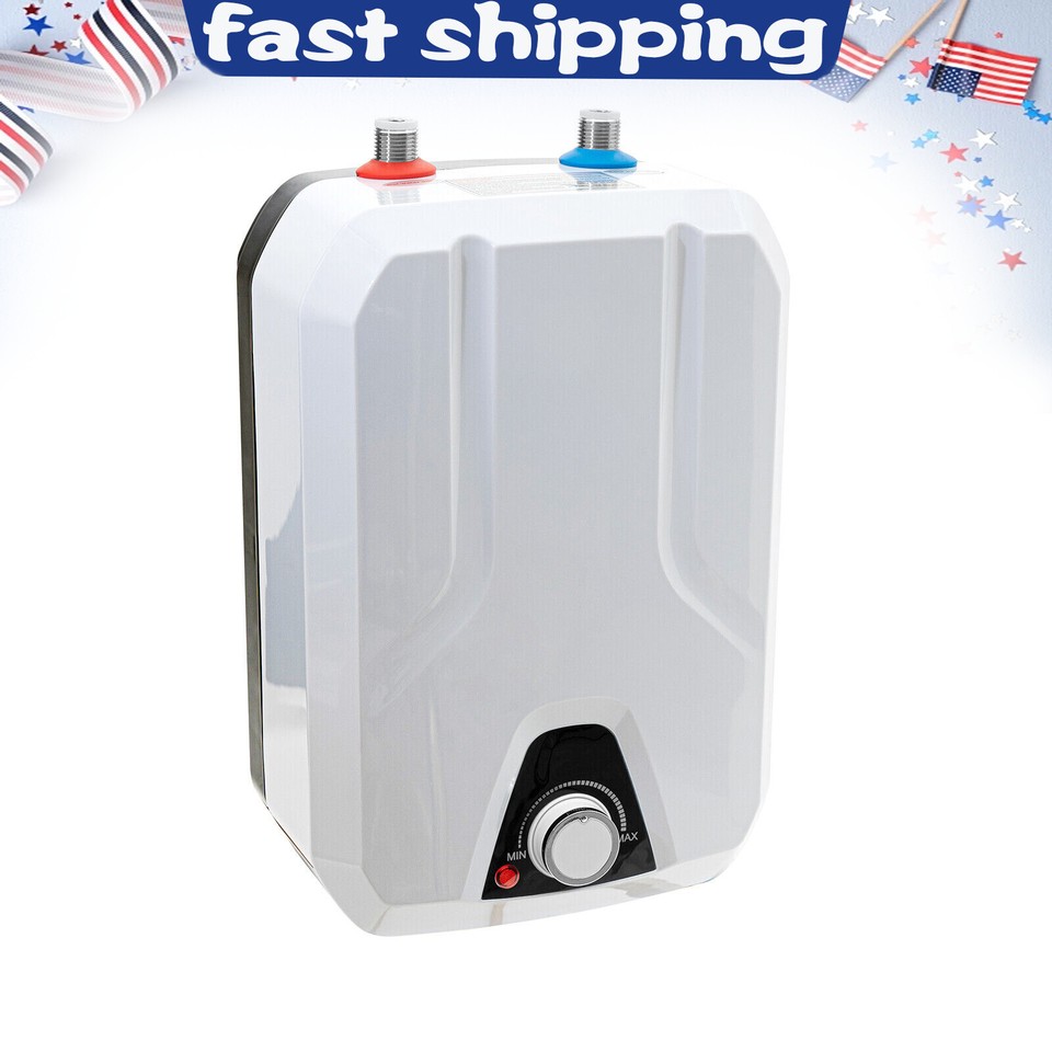 8L 1500W Instant Hot Water Heater Electric Tankless On Demand House ...