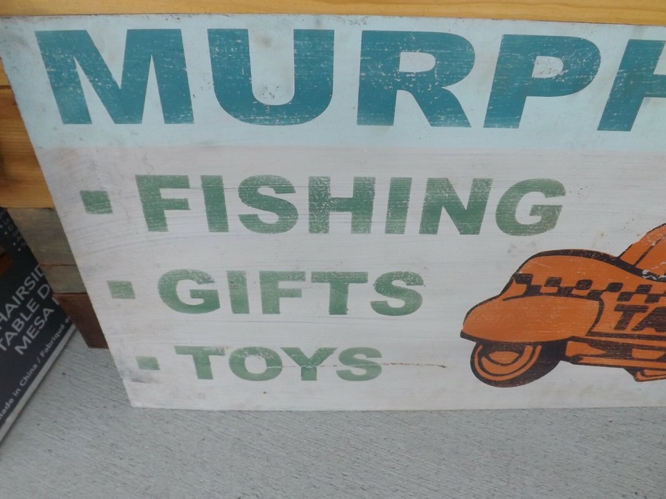 Vintage Large Metal Murphy's Co. Department Store Advertising Sign Toys ...