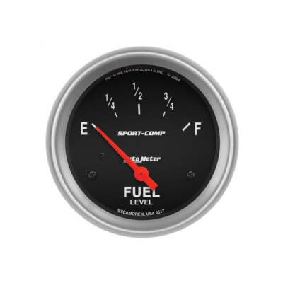 Autometer Sport-Comp 2-5/8in Fuel Level Gauge 0-30 Ohm Short Sweep ...