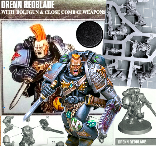 DRENN REDBLADE~KILL-TEAM CASSIUS~SPACE MARINE~Games Workshop WARHAMMER ...