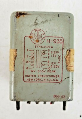 Vintage UTC H-935 DC Amp Power Transformer Tube Audio | eBay