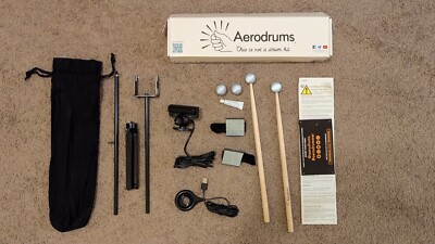 Aerodrums Portable Electronic Drum Set + Camera Stand | eBay