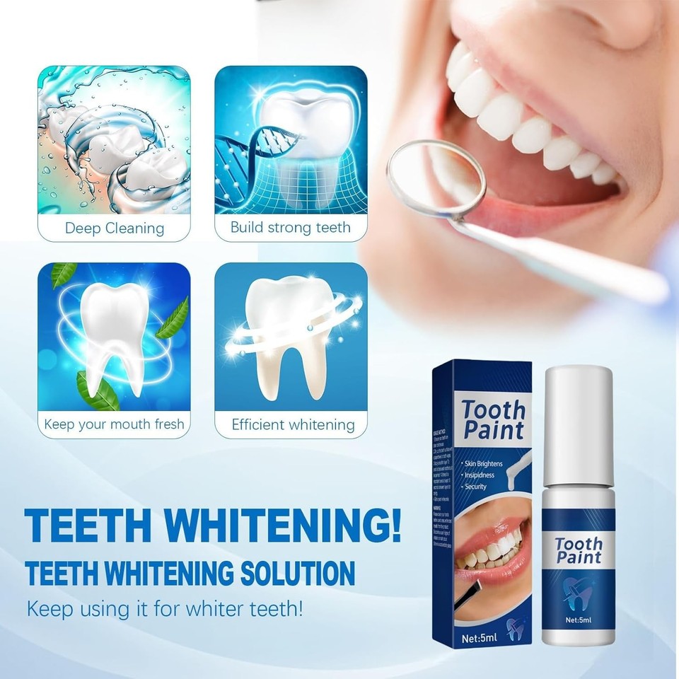 Teeth Whitening Paint,Instant Dental Lacquer,Tooth Polish Uptight ...