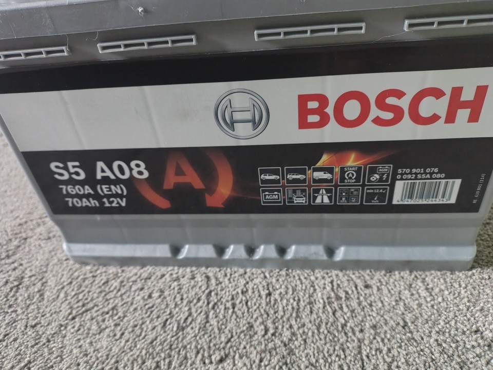 S5 A08 Bosch AGM Car Battery 12V 70Ah Type 096 S5A08 AGM 096 | eBay UK