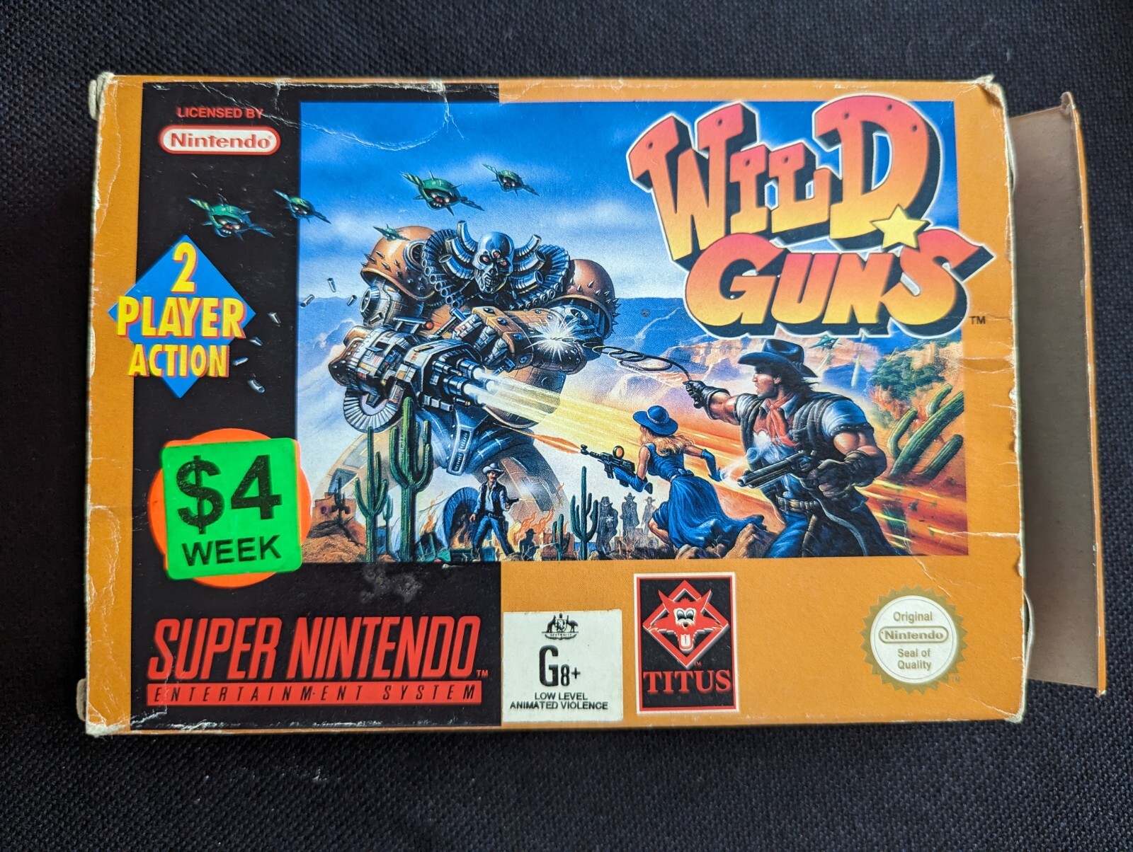 Wild Guns - Super Nintendo SNES game | PAL | RARE | Titus - Box ...