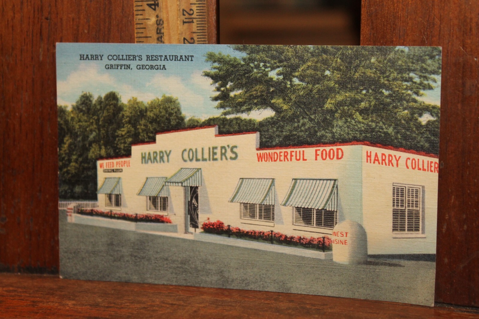 Vintage Postcard Linen Harry Colliers Restaurant Griffin Georgia | eBay