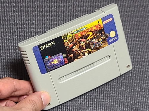 Nintendo Hyundai Super Comboy Donkey Kong 2 Game #2 Korean Version SNES ...