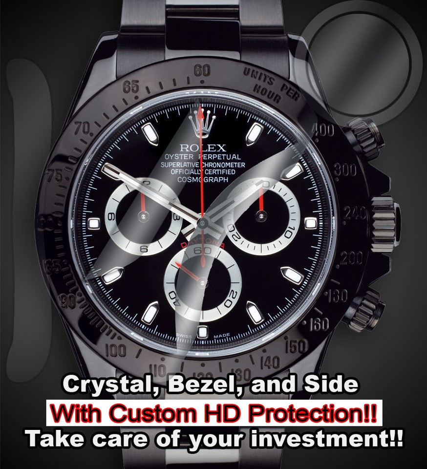 Protectors For-Rolex Daytona Crystal HD CLR anti-scratch, w/Bezel n ...