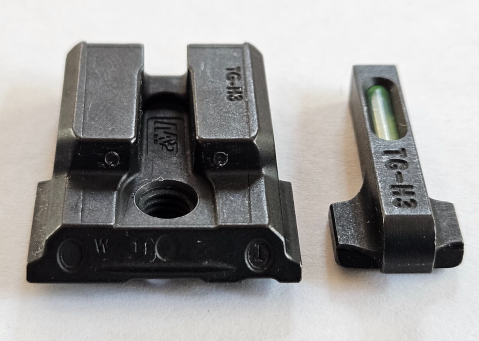 S&W M&P 1.0 M2.0 Full Size NIGHT Sights TruGlo Rear TFX Fiber Optic ...