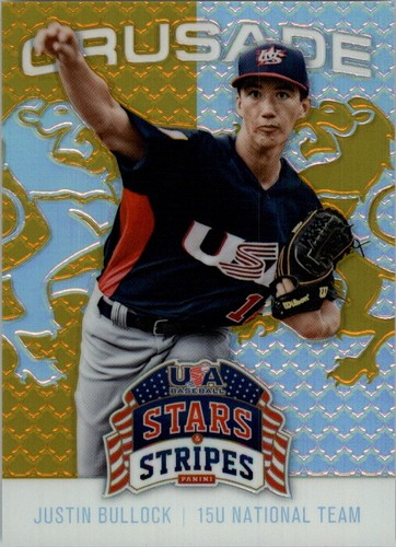 2015 Panini Stars and Stripes - Crusade Gold #54 Justin Bullock /25 (RC ...