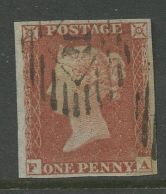 PENNY RED IMPERF Plate 163...FA...4 CLEAR MARGINS FINE USED | eBay UK