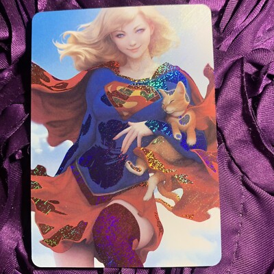 Supergirl Hero Comic Goddess Anime ACG Waifu Girl Cartoon Beauty Holo ...