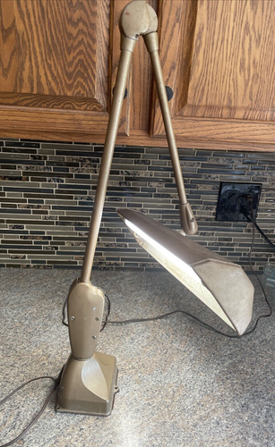 Vintage ACME LITE Floating Drafting Desk Clamp on Lamp. Tested & Works ...