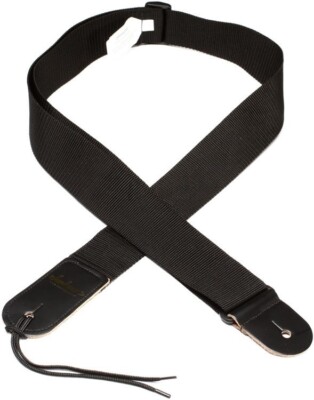 NEW Jackson Logo Poly Guitar Strap With Leather Ends - BLACK, #299-0662 ...
