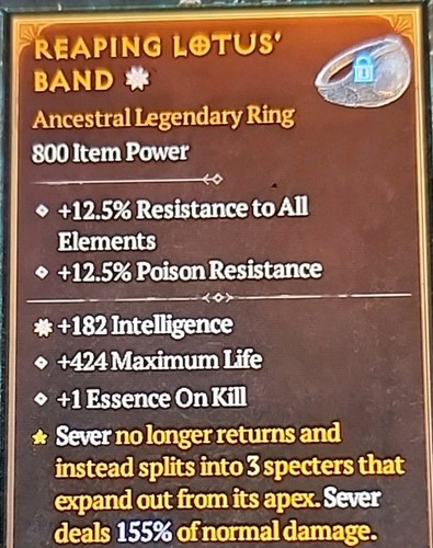 💥 DIABLO 4 💥Season 8💥1GA Ring Intelligence | eBay