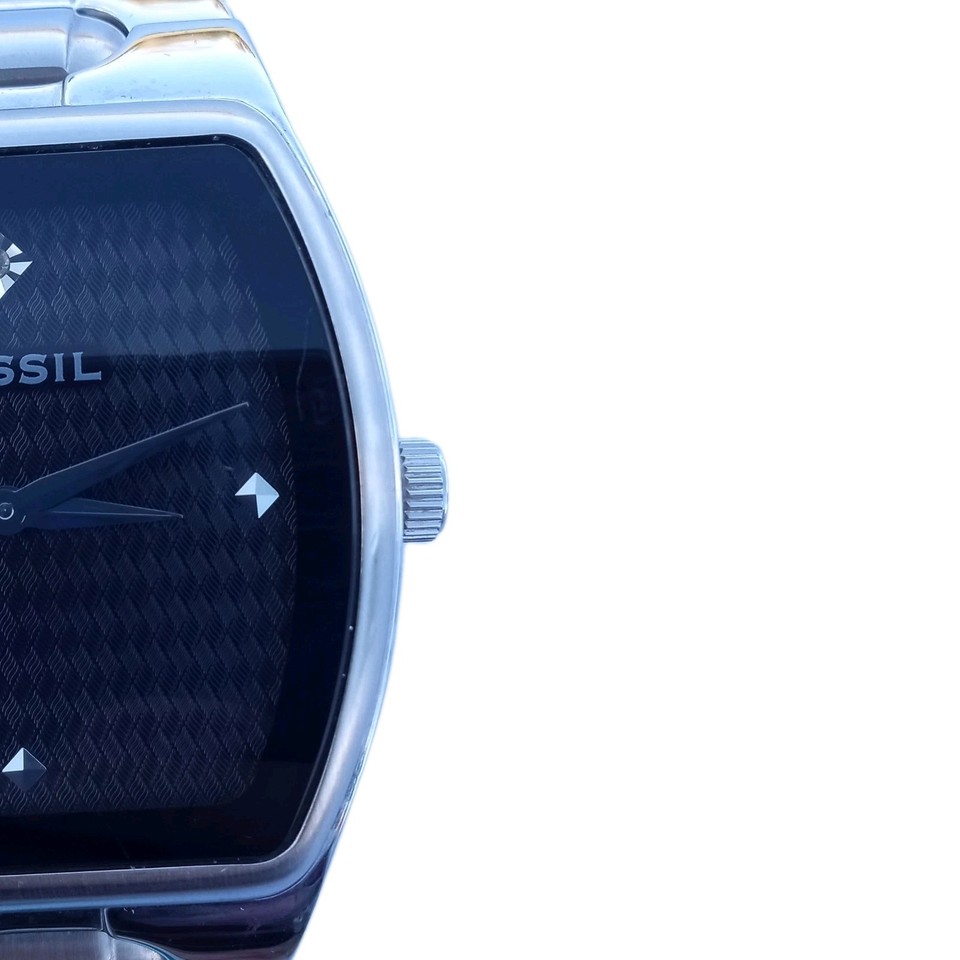 Mens Fossil ARKITEKT FS-4079 All Stainless Quartz Wrist Watch New ...