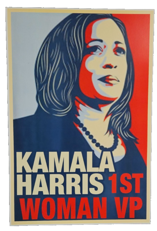Kamala Harris Original Campaign Posters "1st Woman VP" Double-Sided Set ...