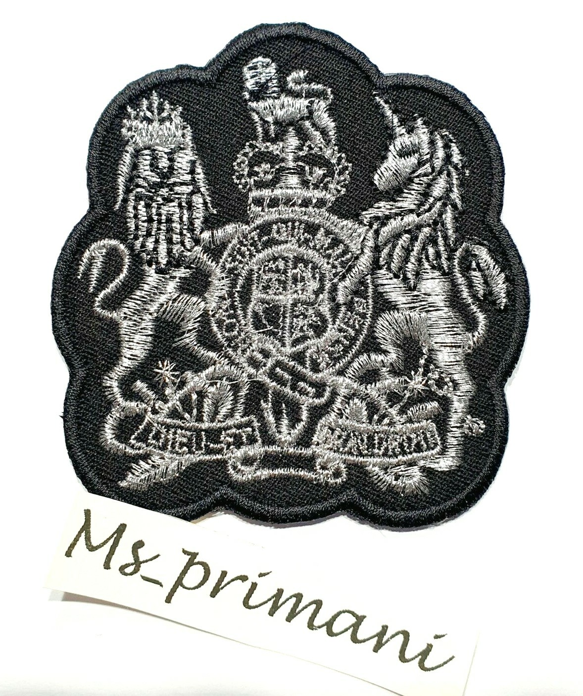 Embroidered Royal Coat of Arms Patch Iron/Sew On Badge UK British ...