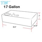 64L Street Rod Fuel Cell Gas Tank w/ Cap & Level Sender Aluminum Race ...