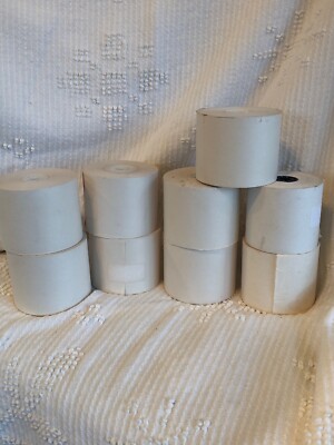 Lot 9 Adding Machine Paper Rolls 2.25” Wide X 1/2” Center Hole | eBay