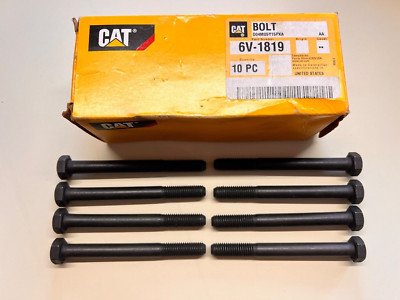 Lot of Eight (8) CAT M10x1.5 Thread Hex Head Bolt - Part No. 6V1819 | eBay