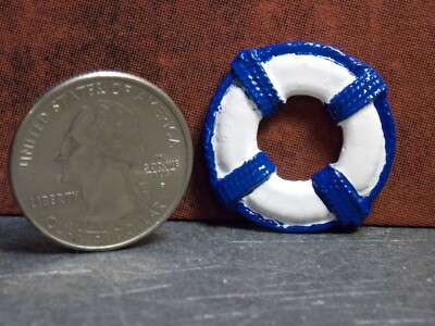 Dollhouse Miniature Nautical Life Preserver 1:24 inch scale ZK7 Dollys ...