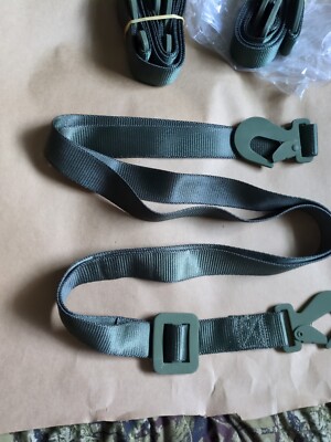 US MILITARY Army Truck GREEN 9' Troop Safety/CARGO STRAP w/Heavy Duty ...