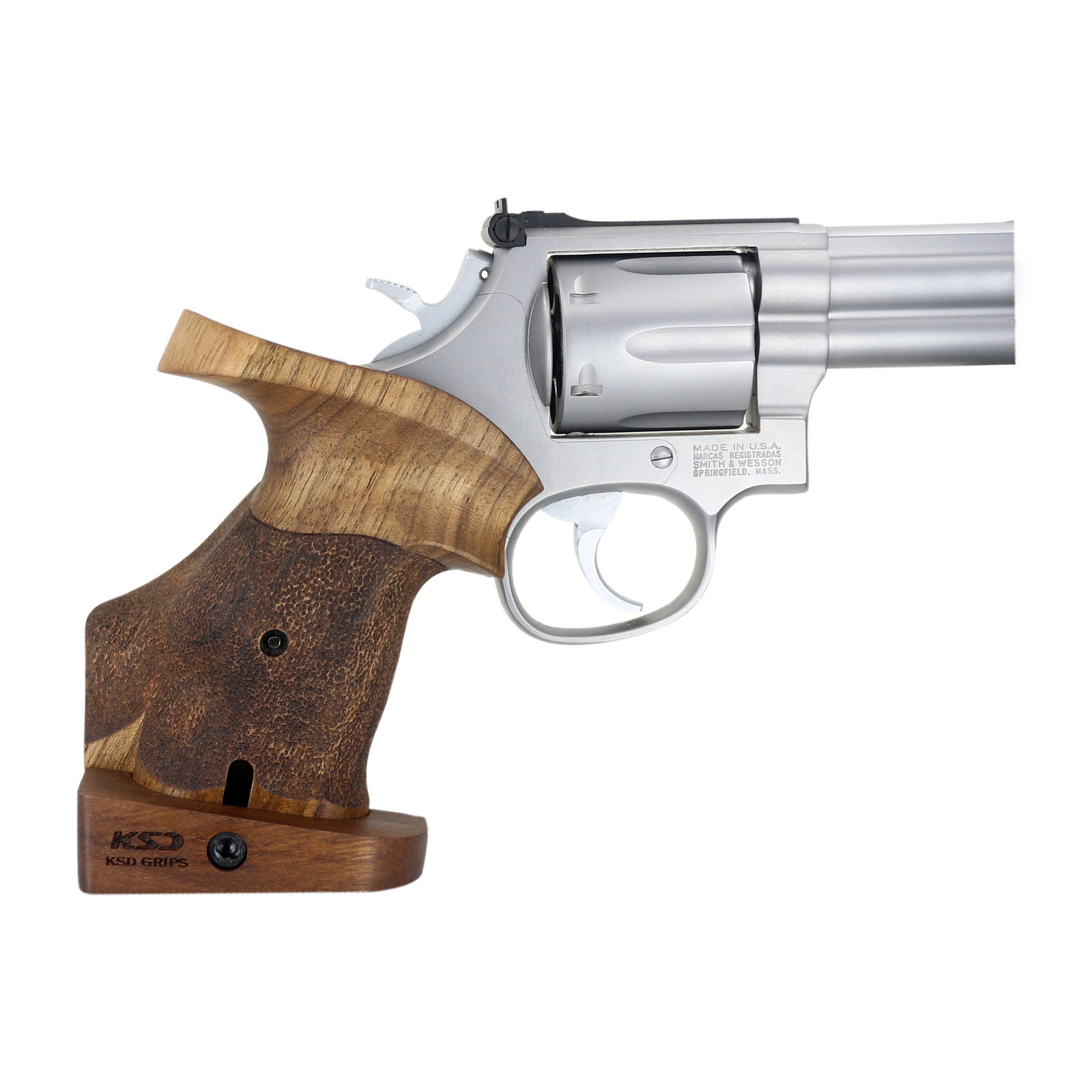 KSD Brand SW K/L/X Frame - Square & Round Butt Compatible Walnut Grip ...