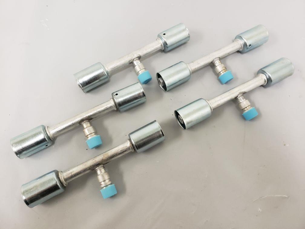 A/C Beadlock AC Crimp Fittings Splice Straight #8 R134 Low Pressure ...