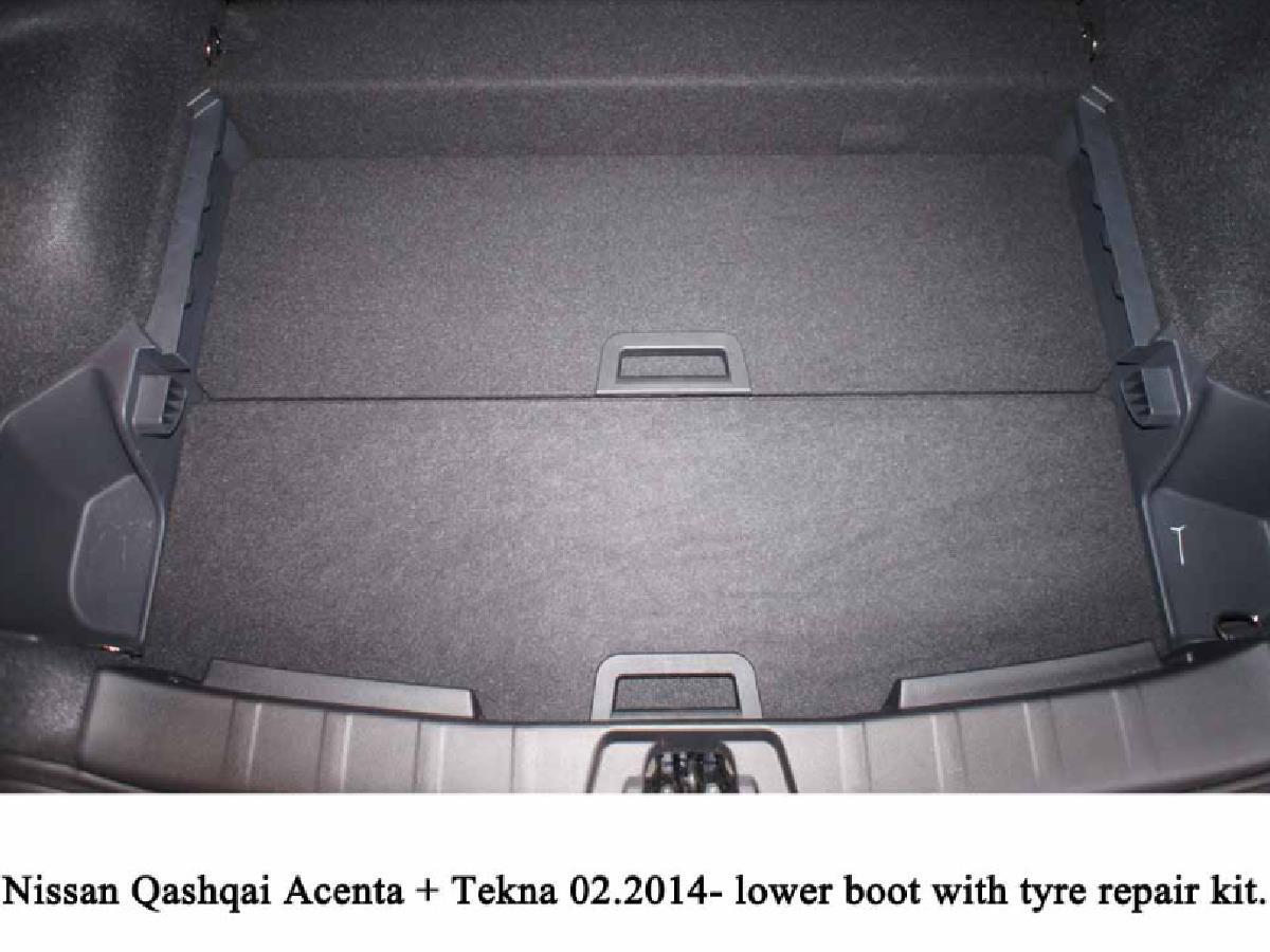 NOMAD Boot Liner for Nissan Qashqai 2014-21 Tailored Boot Floor Lower ...